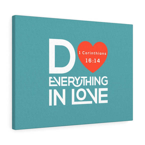 Express Your Love Gifts | Art | Scripture Sign Everything In Love Teal ...